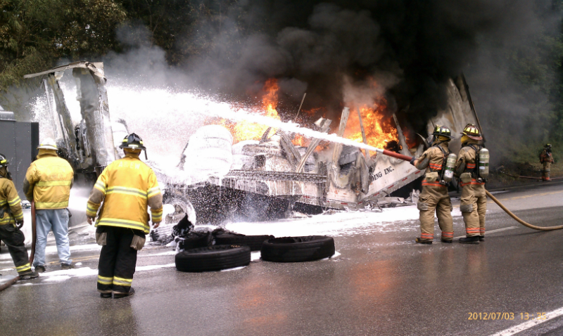 Dauntless Fire Company » Commercial Vehicle Fire SR422 2012